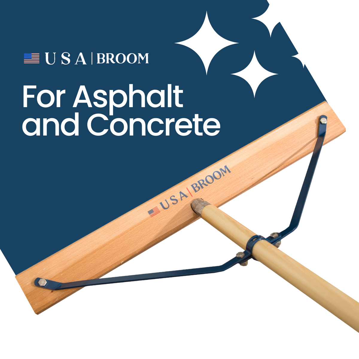 24 Inch Heavy Sweep Push Broom – USA Broom